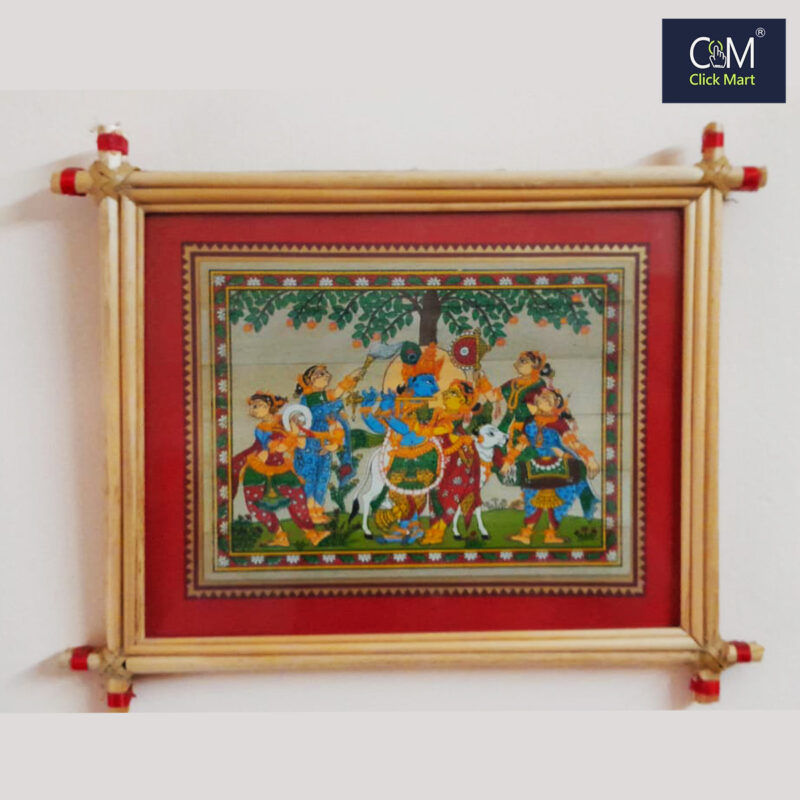 Lord Krishna Raas Leela with Gopis in Forest while Cow Grazing ...